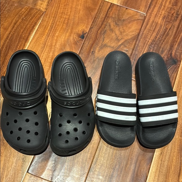 CROCS | Shoes | Crocs Clogs Adidas Slides | Poshmark